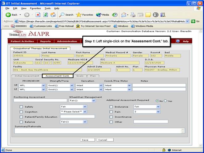 Step 6: Viewing Additional Assessment Information
